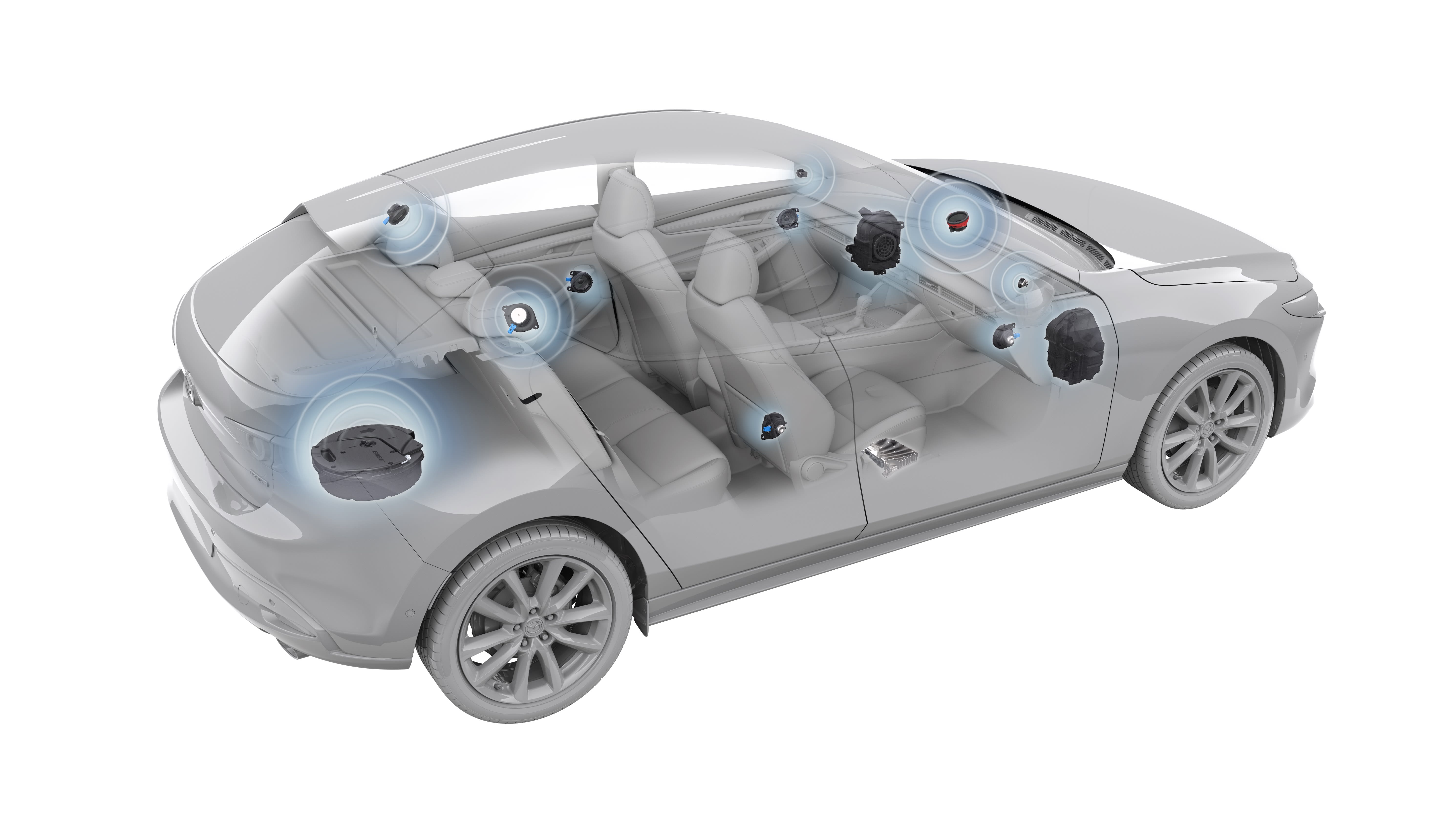 Het superieure audiosysteem van Bose en Mazda